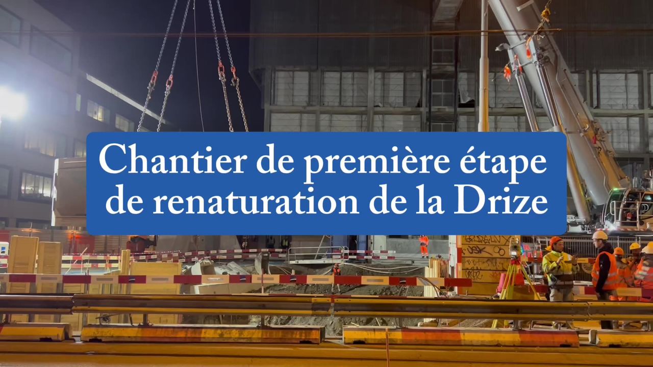 Le futur lit de la Drize se construit aux Acacias